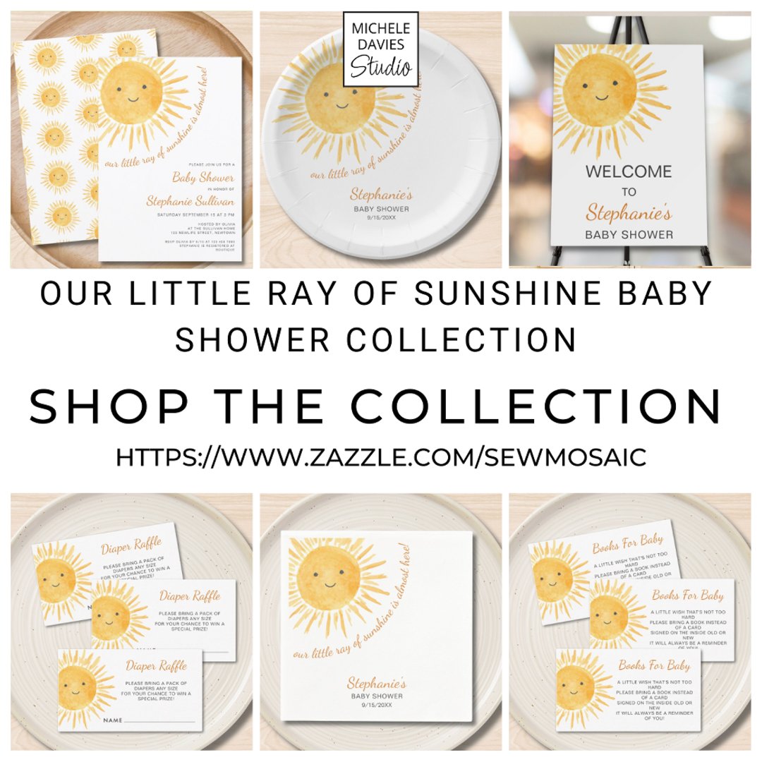 Our Little Ray Of Sunshine Baby Shower Napkins | Zazzle