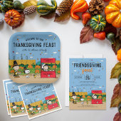 Charlie Brown and Gang Friendsgiving Feast Invitation | Zazzle