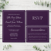 Purple and Silver Wedding Heart Sticker | Zazzle