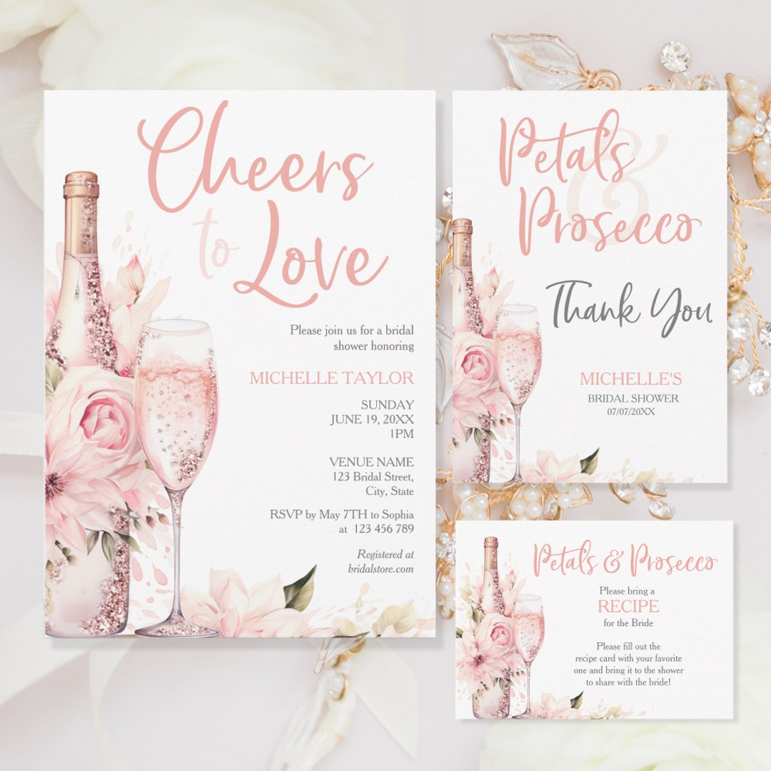 Petals Prosecco Pass the Prize Bridal Shower Game Photo Print | Zazzle