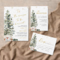 Pine Tree Christmas Wedding Invitation | Zazzle