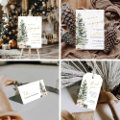 Pine Tree Christmas Wedding Invitation | Zazzle