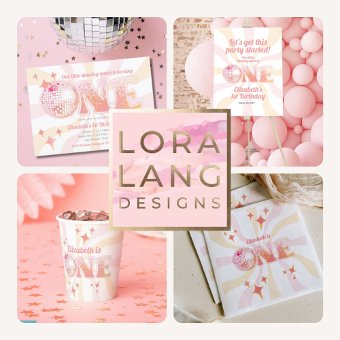 Pink Groovy Disco Dancing Queen First Birthday Invitation | Zazzle
