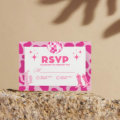 Pink Disco Cowgirl Weekend Itinerary Invitation | Zazzle