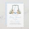 Preppy Southern Blue Boy Dog first Birthday Invitation | Zazzle
