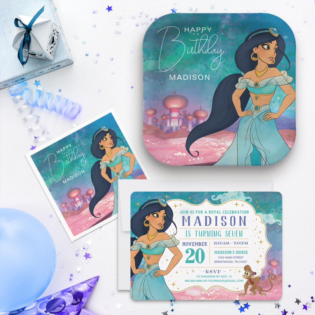 Jasmine Birthday Invitation | Zazzle