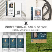 Professional modern minimal add logo Notary Business Card Magnet | Zazzle