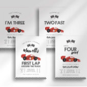 Need Four Speed Race Car Birthday Invitation | Zazzle
