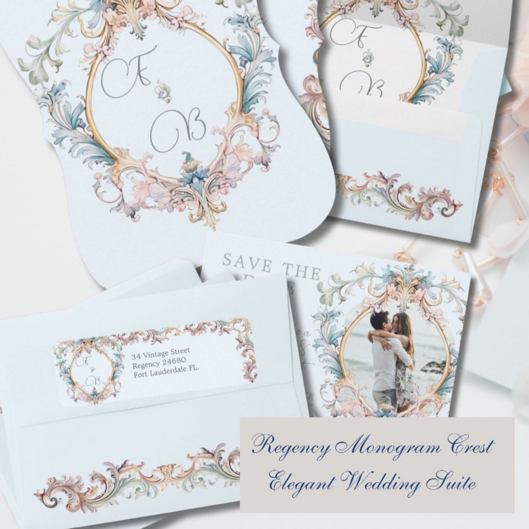 Wedding Regency Elegant Vintage Invitation | Zazzle