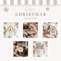 6 Photo Retro Rainbow Merry & Bright Holiday Card | Zazzle