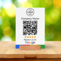 Google Review Request Card with Logo and QR Code | Zazzle