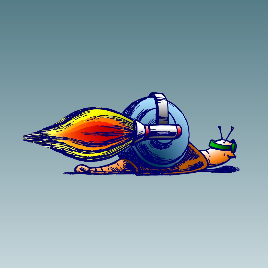 Rocket Snail Birthday Invitation | Zazzle