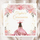 Dusty Pink Princess Quinceañera 3 Ring Binder | Zazzle