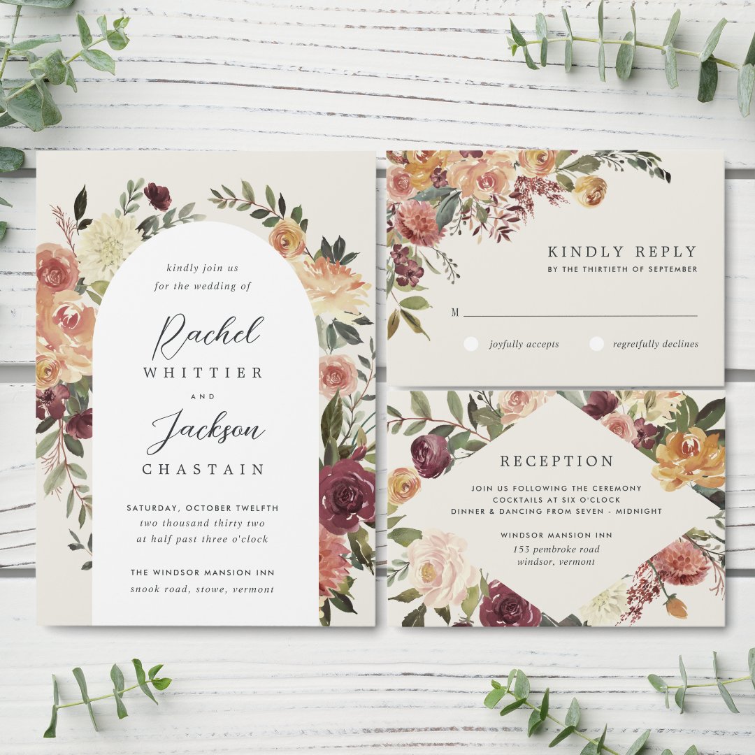 Rustic Bloom Floral Wedding Seating Chart Foam Board | Zazzle