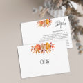 Rustic Orange Autumn Photo Wedding Save the Date Invitation | Zazzle