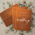 Rustic Burnt Orange Couple Photo Autumn Wedding Retractable Banner | Zazzle