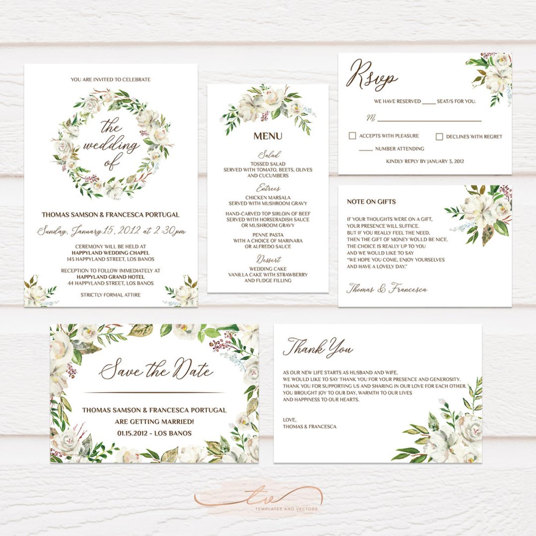 Rustic Elegance Wedding Menu Card | Zazzle
