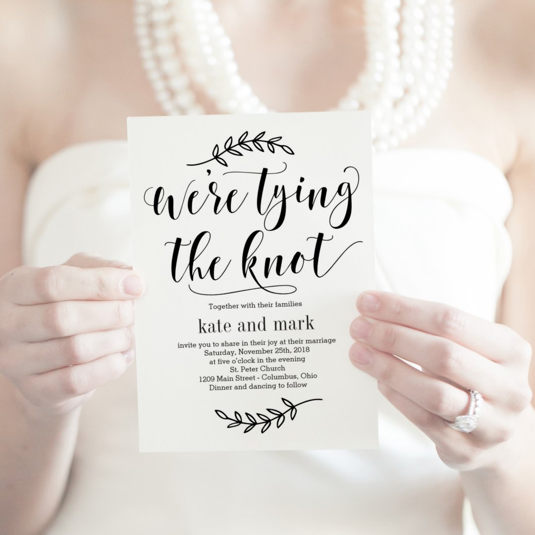 Rustic Elegance EDITABLE COLOR Wedding Update Card | Zazzle