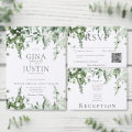 Rustic Ivy & Sage Greenery Wedding Invitation | Zazzle