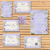 Rustic Lavender & Sage Wildflowers Lavender Invitation | Zazzle