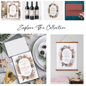 Rustic Modern Boho Holiday Christmas Banner | Zazzle