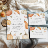 Rustic Pumpkins Fall Baby Shower Invitation | Zazzle