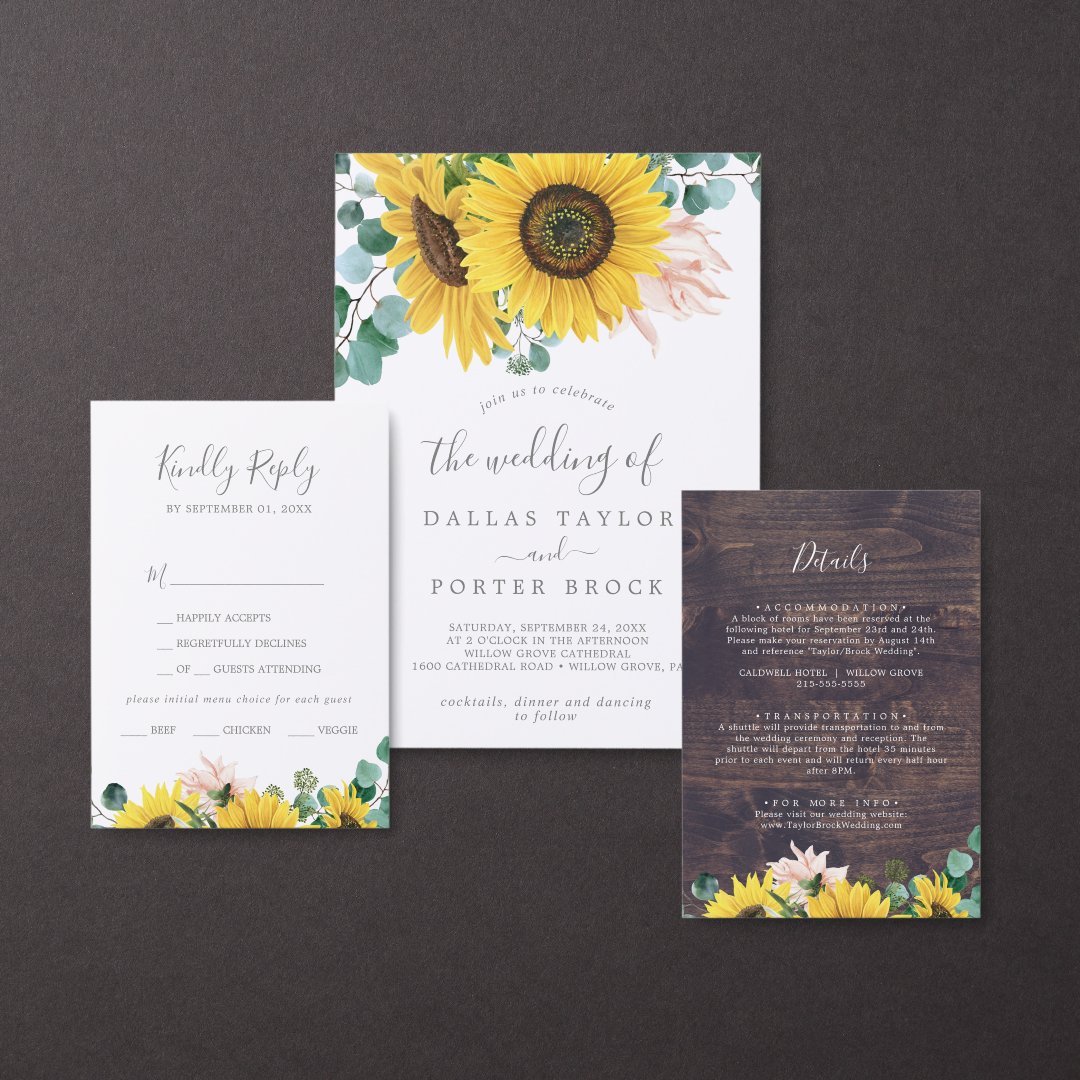 Rustic Sunflower Eucalyptus Return Address Label | Zazzle