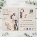 Rustic Western Ranch Wedding Invitation | Zazzle