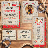 Western Cowboy Save the Date Postcards | Zazzle