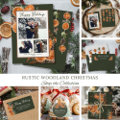 Rustic Christmas Classic Round Sticker | Zazzle