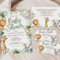 Safari Baby Shower Bingo Cards | Zazzle
