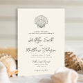 Seashell Table Seating Chart Beach Wedding Card | Zazzle