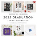Congratulations Grad 2024 Graduation Name 3 Photos Poster | Zazzle
