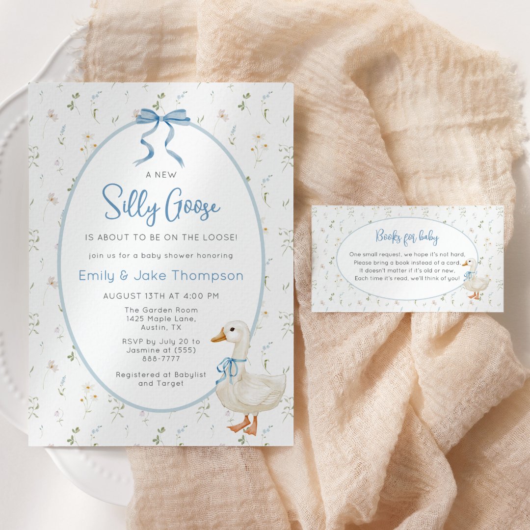 Silly Goose Would she rather Baby shower game | Zazzle