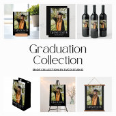 Simple Graduation Stylish Modern Grad Party Photo Invitation | Zazzle