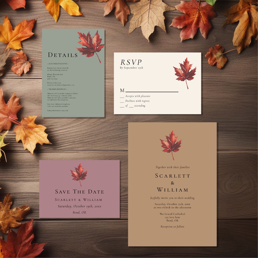 Simple Fall Terracotta Wedding Wishing Well Enclosure Card | Zazzle