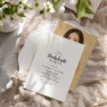 Simple Minimalist Front and Back Wedding Invitation | Zazzle