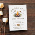 Cute Smores Camping Rustic 1st Birthday Invitation | Zazzle