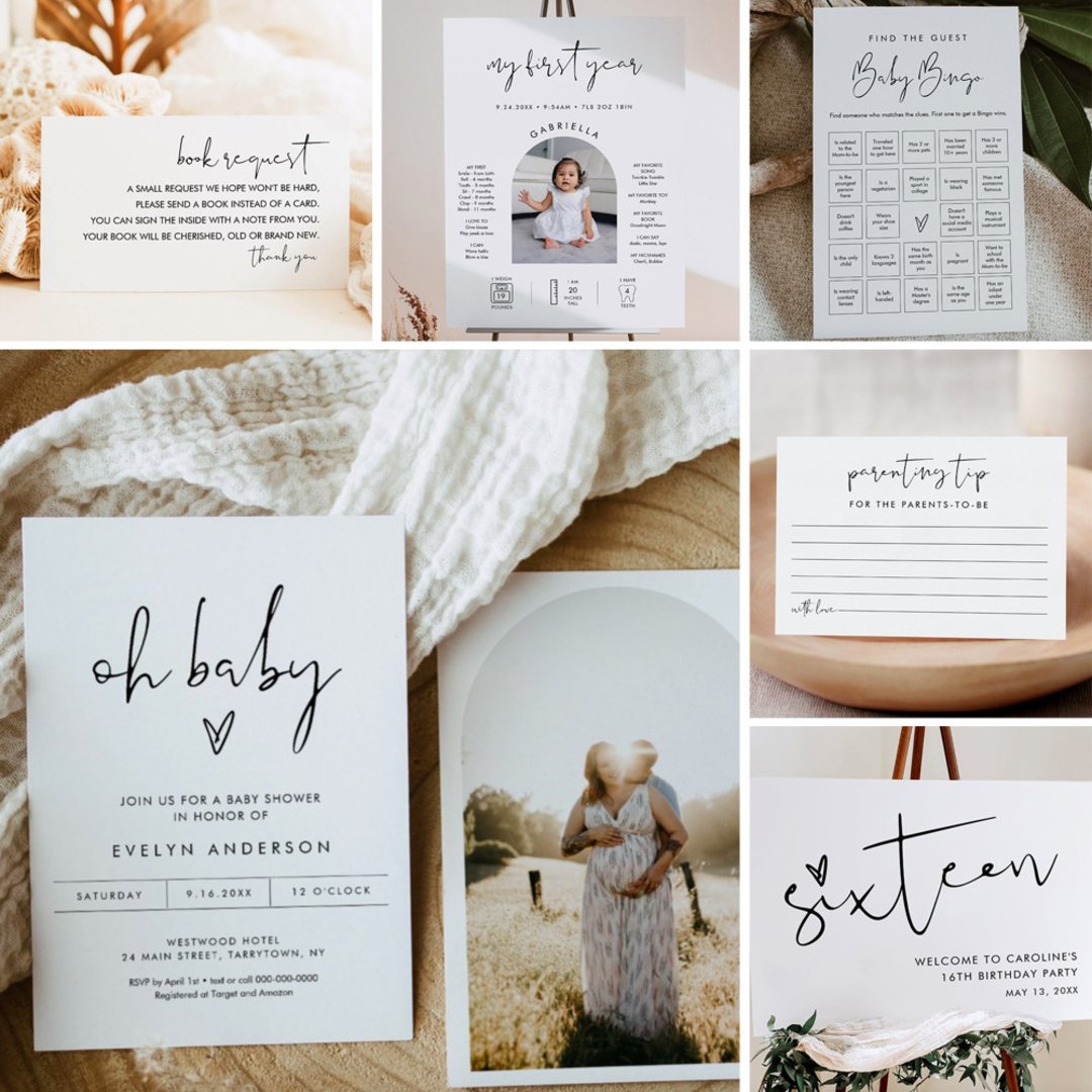 STELLA Display Shower Enclosure Insert Card | Zazzle