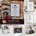 Trendy lettering graduation party invitation | Zazzle
