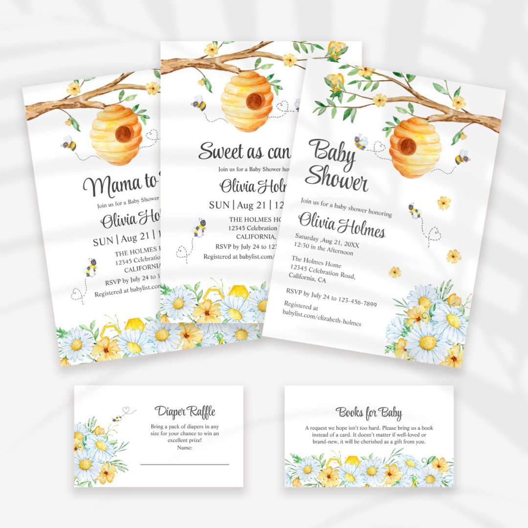 "Mama to Bee" Baby Shower Invitation | Zazzle