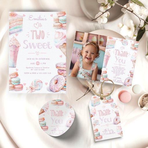 Un-Four-Gettable pastel Sweets 4th birthday Invitation | Zazzle