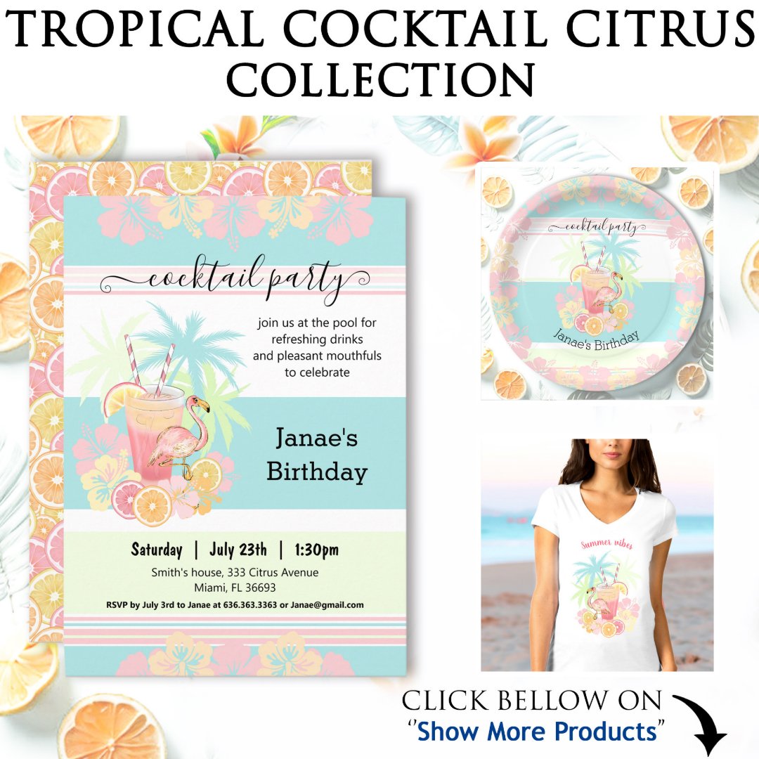 Tropical Citrus Fruit Pattern Summer Colorful Can Glass | Zazzle