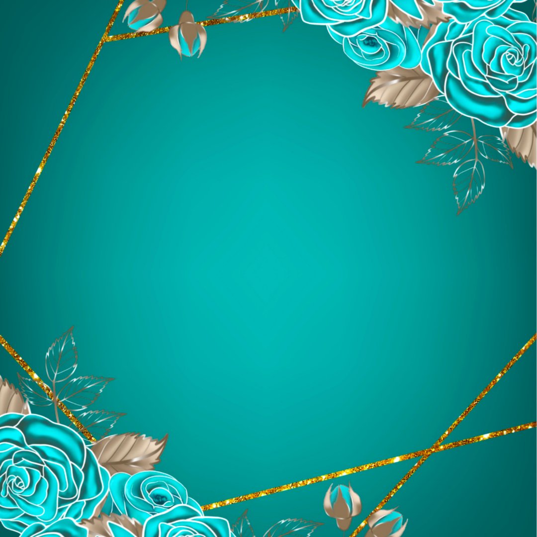 Turquoise and Gold Floral Wedding Welcome Sign | Zazzle