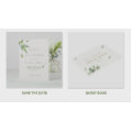 Fancy olive branch and modern calligraphy invitation | Zazzle