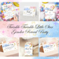 Twinkle Little Star Gender Reveal Party QR Code Invitation | Zazzle