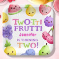 Two-tti Frutti! Little Cutie Fruit 2nd Birthday Invitation | Zazzle