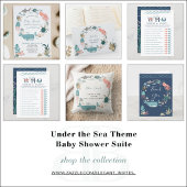 Nursery Rhyme Game Under the Sea Baby Shower Flyer | Zazzle