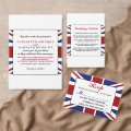 Union Jack Flag British Wedding Invitation | Zazzle