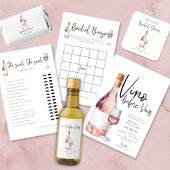 Elegant Wine He Said She Said Bridal Shower Game | Zazzle
